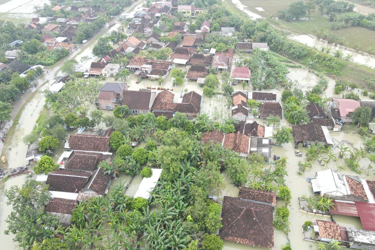 Update Banjir Grobogan, Kecamatan Gubug Masih Terendam, 5 Kecamatan Lain Surut
