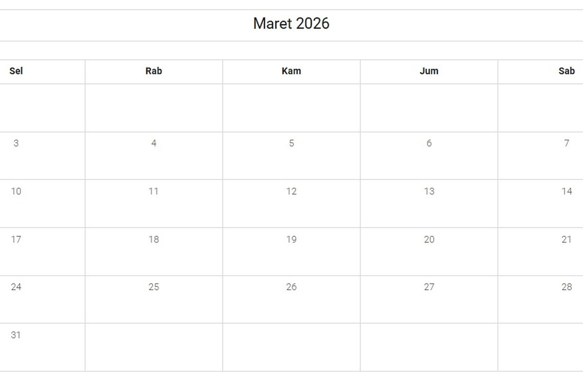Kalender Libur Lebaran 2026: Tanggal Merah, Cuti Bersama, dan WFA