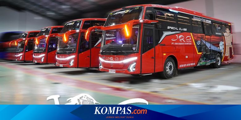 PO JRG Luncurkan 4 Bus Baru Pakai Bodi Jetbus 5