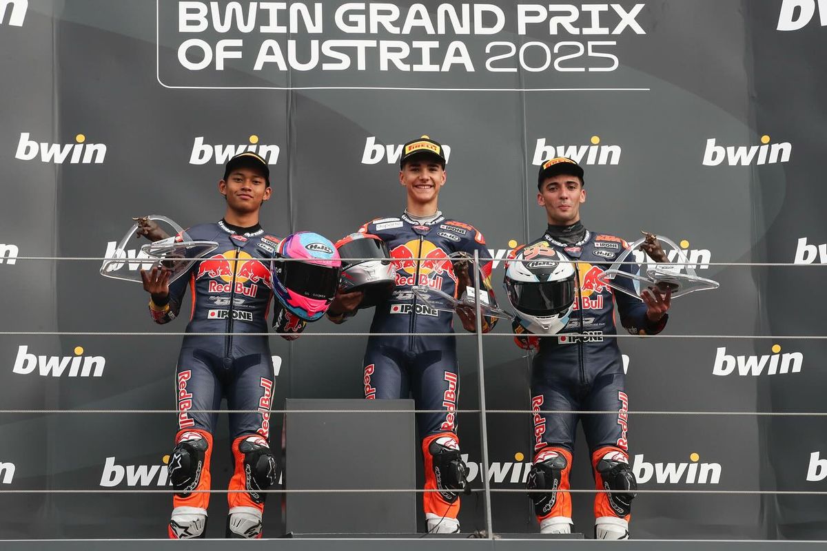 Veda Ega Sabet Dua Kali Podium Red Bull Rookies Cup pada HUT ke-80 RI