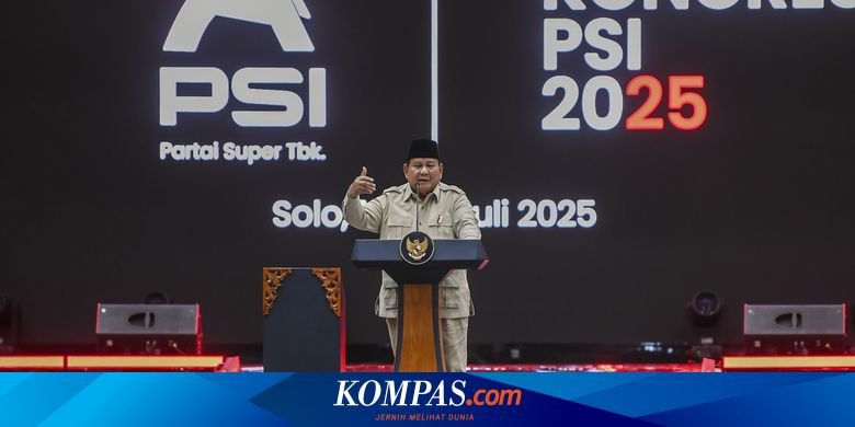 Saat Prabowo Bagikan 8 Sifat Pemimpin di Kongres PSI, Siap Dimaki hingga Boleh Meletus...