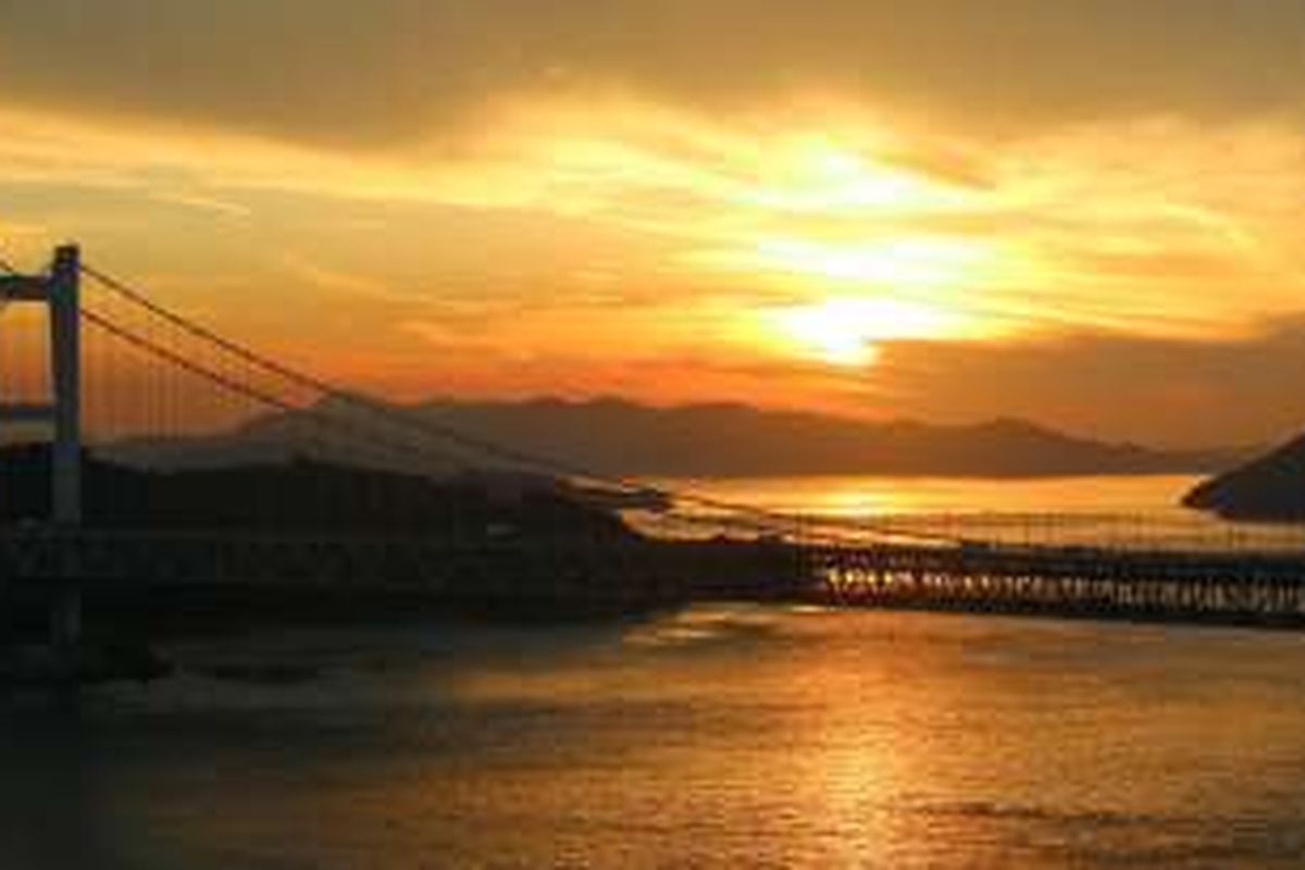 Menikmati "Sunset" di Pegunungan Washuzan...