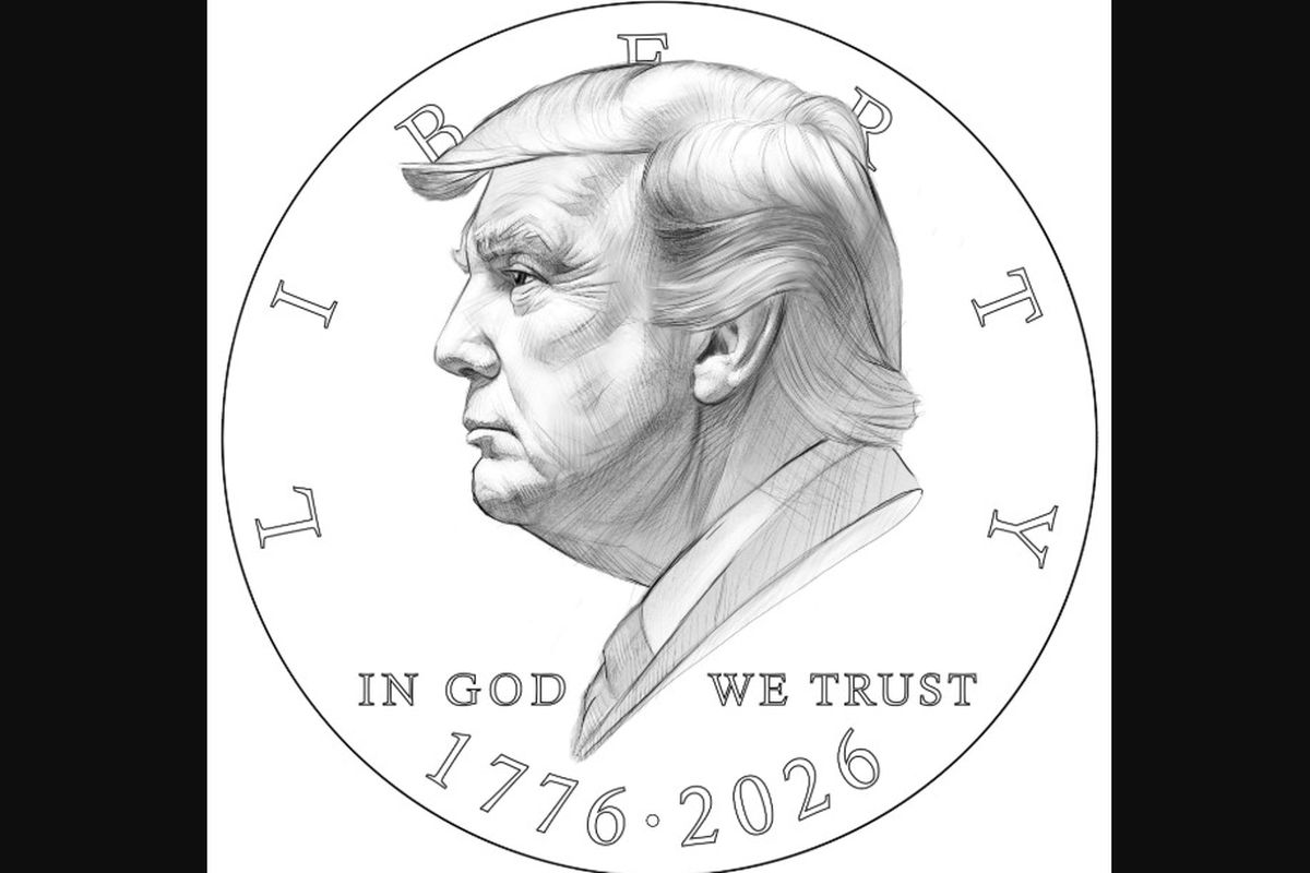 AS Pertimbangkan Cetak Koin 1 Dolar Bergambar Trump untuk HUT Ke-250