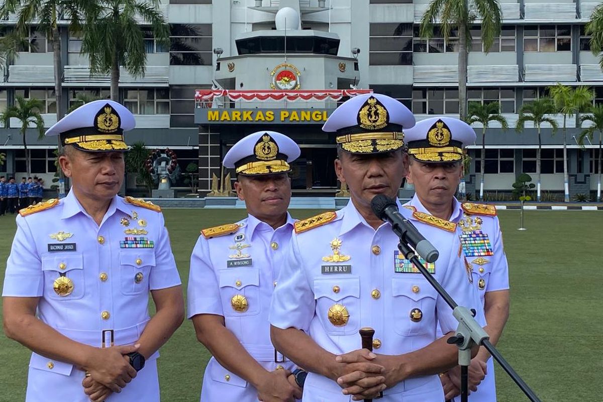 Laksda Achmad Wibisono Resmi Jabat Pangkoarmada I, Laksda Yayan Sofyan Jadi Pangkoarmada II