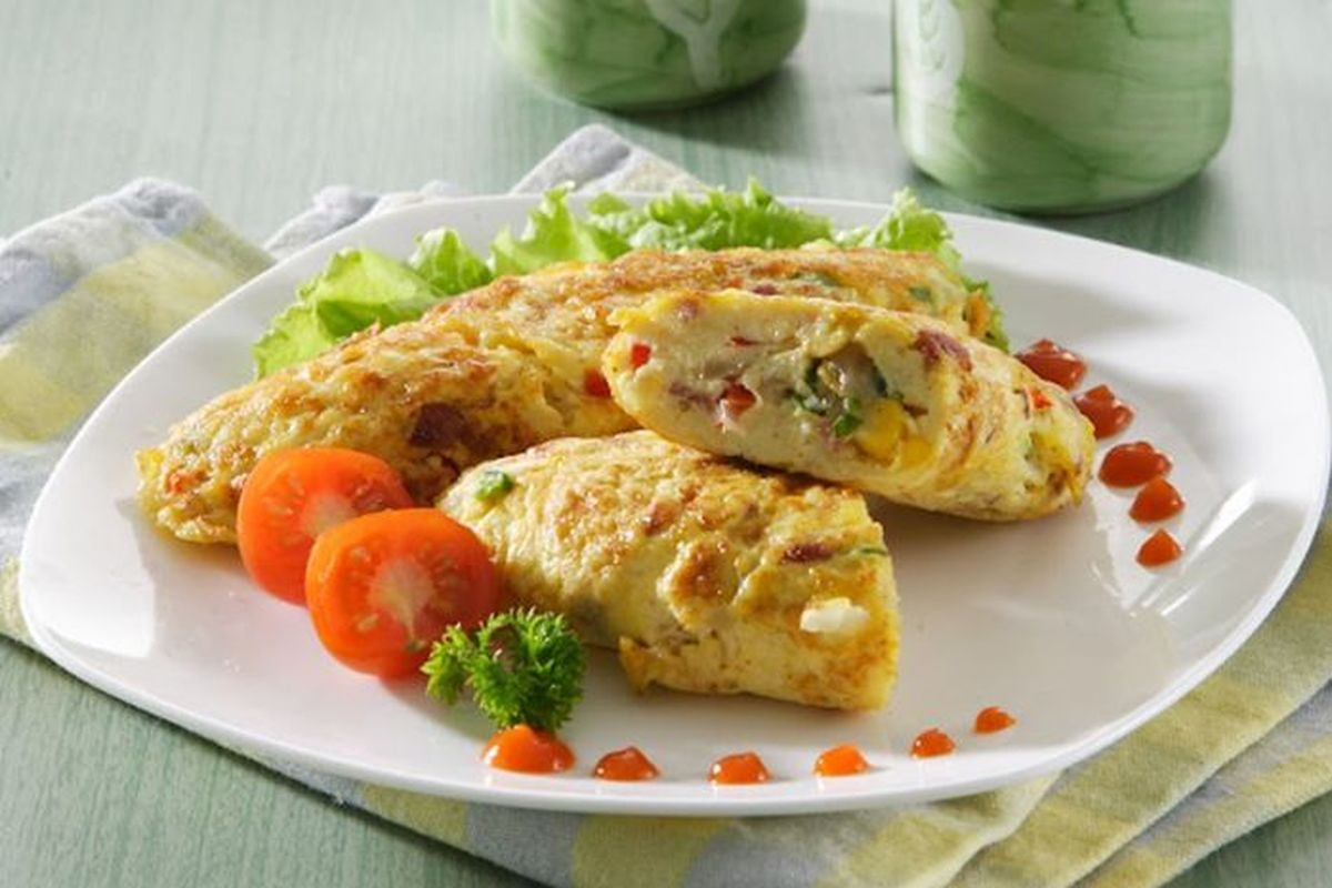 Resep Omelet Sayur Gulung, Bisa Jadi Ide Bekal ke Kantor