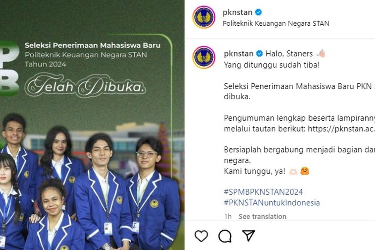 Pendaftaran STAN 2024: Link, Jadwal, Persyaratan, dan Cara Daftarnya