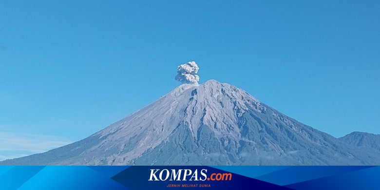Gunung Semeru Meletus Senin Pagi, Semburkan Kolom Abu 500 Meter