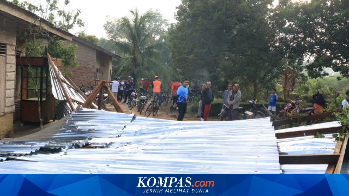 Angin Kencang Hantam Sergai dan Deli Serdang, 75 Rumah Warga Porak-poranda