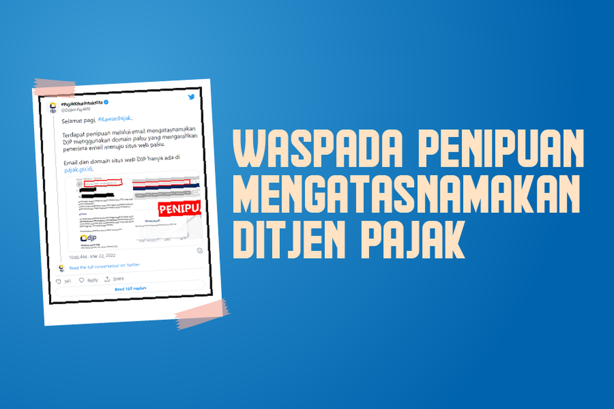 INFOGRAFIK: Waspadai Penipuan Bermodus Pembayaran Pajak Atas Nama Ditjen Pajak