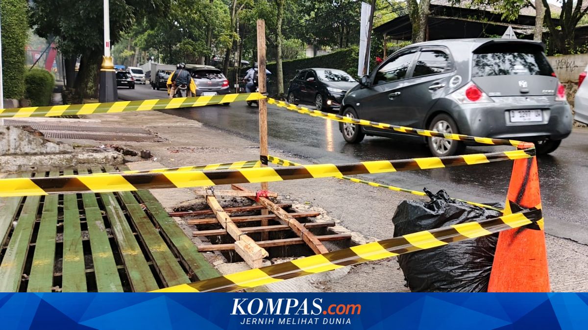 Waspada Lubang Menganga di Setiabudi Bandung, Besi Penutup Got Dicuri ...