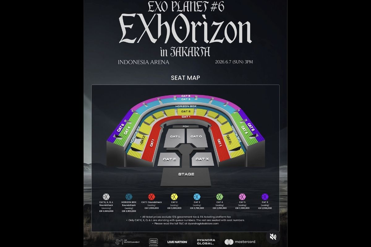 Tips "War" dan Cara Beli Tiket Konser EXO Jakarta, General Sale Dibuka ...