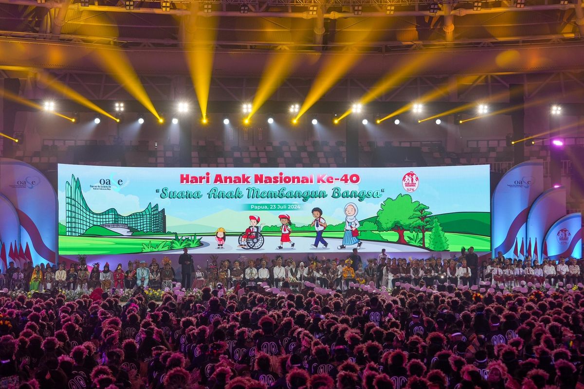 Puncak Hari Anak Nasional 2024 di Papua, Suarakan Dukungan terhadap Penghormatan, Perlindungan ...