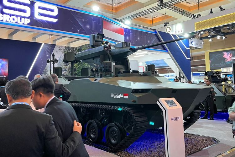 Kendaraan Tempur Tank Hybrid Tampil di Indo Defence 2025