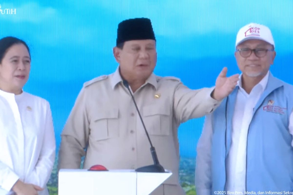 Prabowo Ajak Titiek Soeharto hingga Puan Maharani Saat Resmikan 80.000 Koperasi Merah Putih