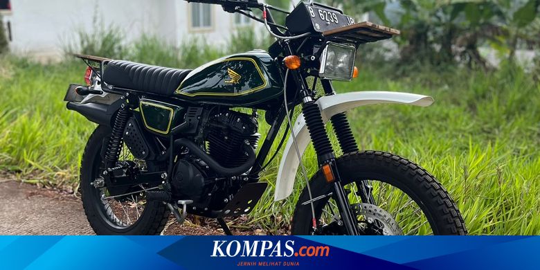 Modifikasi Honda GL Max Gaya Trail Jadul, Jadi Gagah
