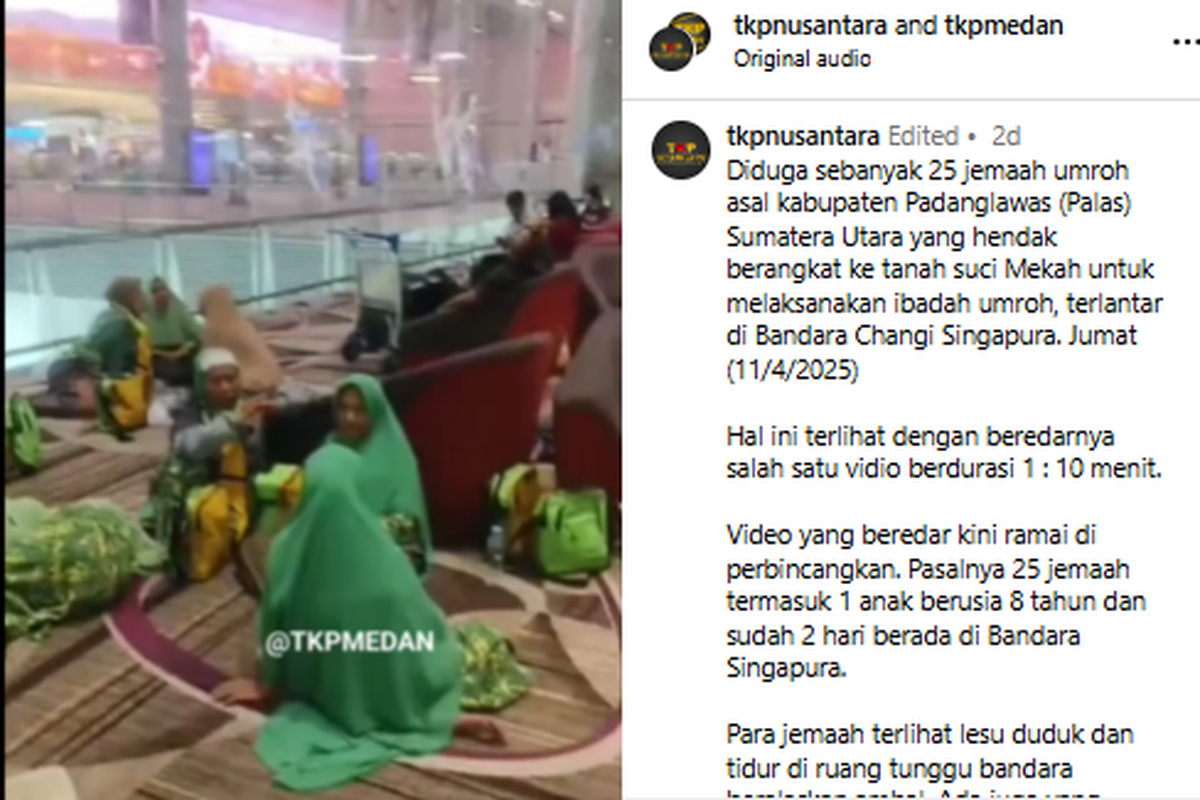 Kronologi 25 Jemaah Umrah Telantar di Bandara Changi, Singapura