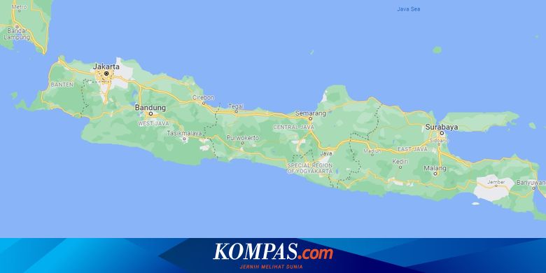 Kondisi Geografis Pulau Jawa Berdasarkan Peta: Letak, Luas, dan Keadaan ...