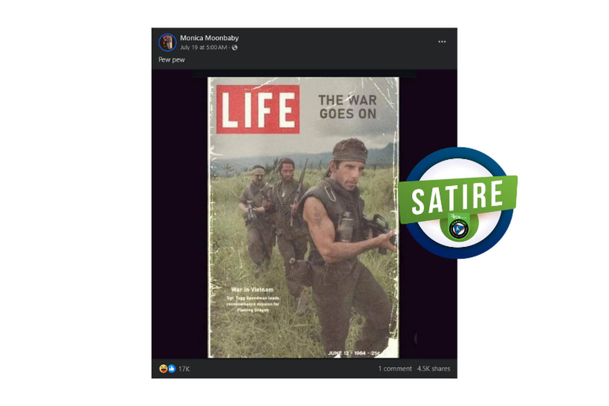 INFOGRAFIK: Konten Satire, Ben Stiller di Tropic Thunder Jadi Sampul ...