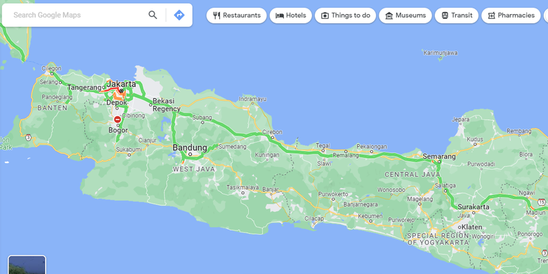 Foto : Dua Cara Mudah Cek Jalan Macet via Ponsel