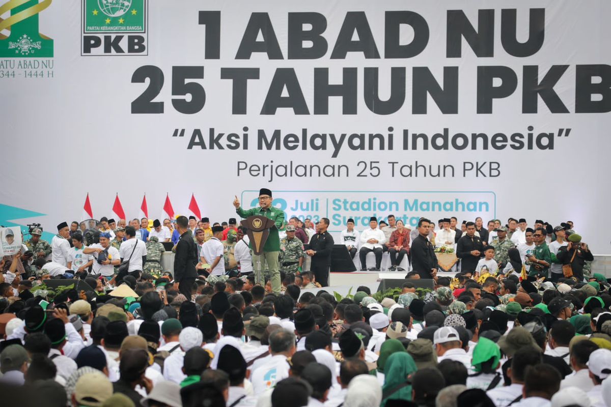 Nuansa "Merah" Harlah PKB di Kandang Banteng dan Kode-kode Muhaimin-Puan