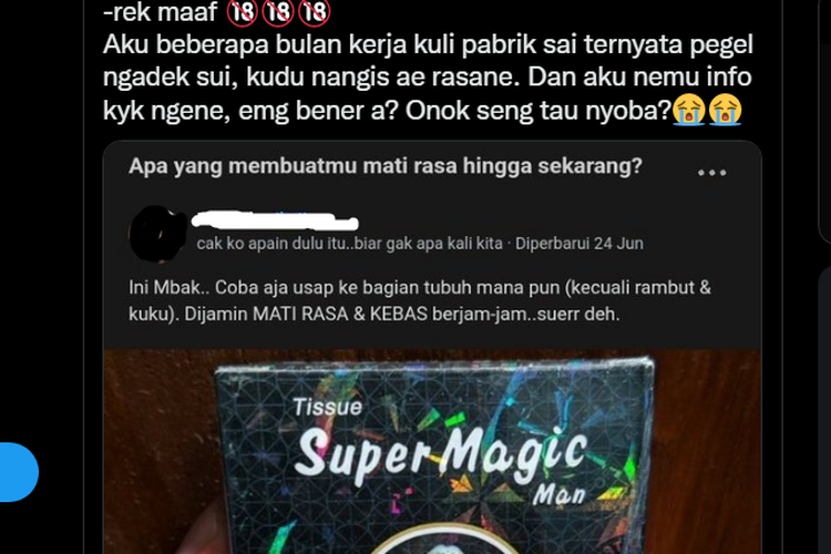 Viral, Tisu Magic Disebut Bisa Redakan Pegal pada Tubuh, Benarkah?