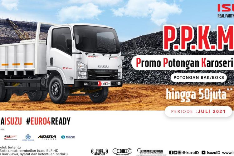 Promo Potongan Karoseri Murah untuk Pembelian Isuzu Elf