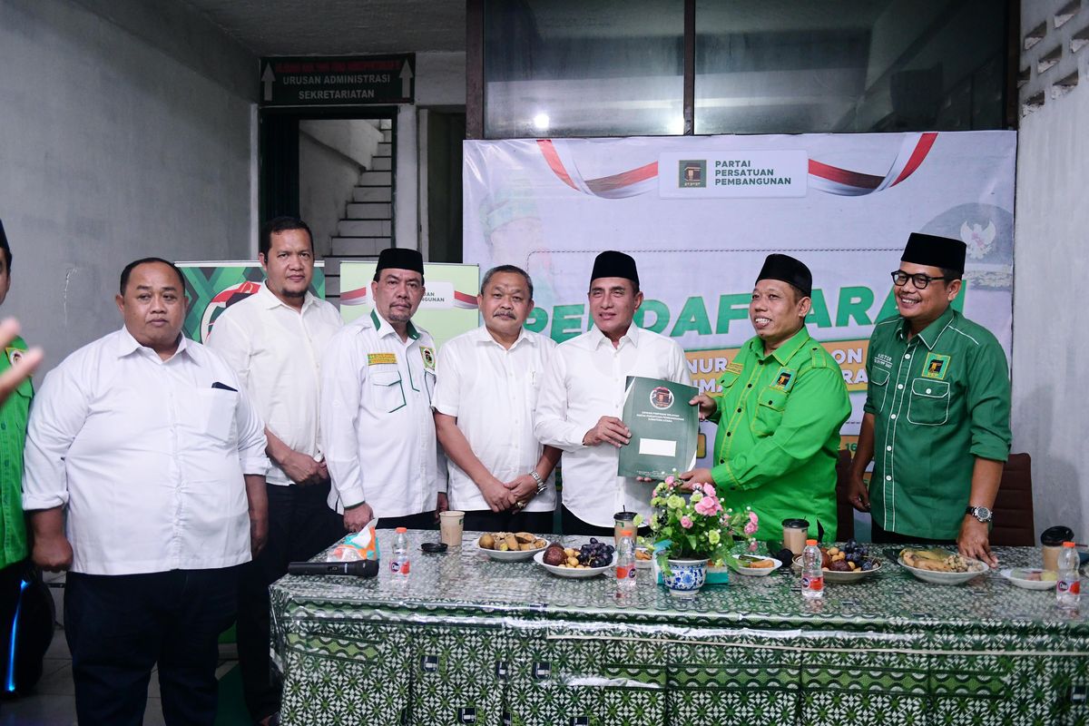 Edy Sudah Daftar Bacagub Sumut ke 9 Partai, Terbaru PPP