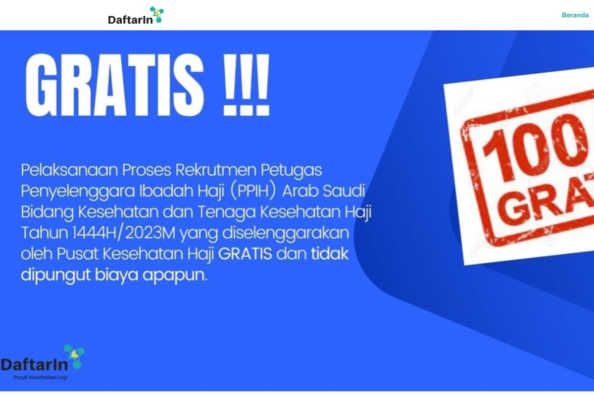 Lowongan PPIH Kemenkes 2023: Syarat, Tahapan, dan Formasi yang Dibutuhkan