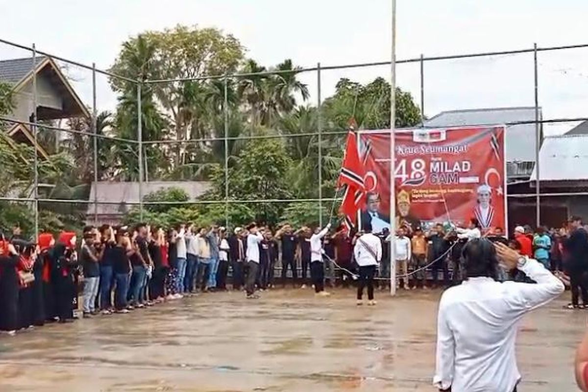 Bendera GAM Berkibar di Lhokseumawe