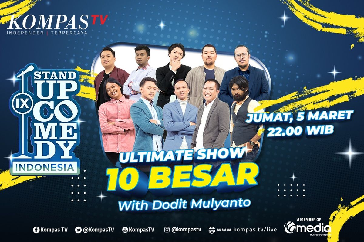 10 Besar SUCI IX, Para Komika Akan Impersonate dan Hadirkan Dodit Mulyanto