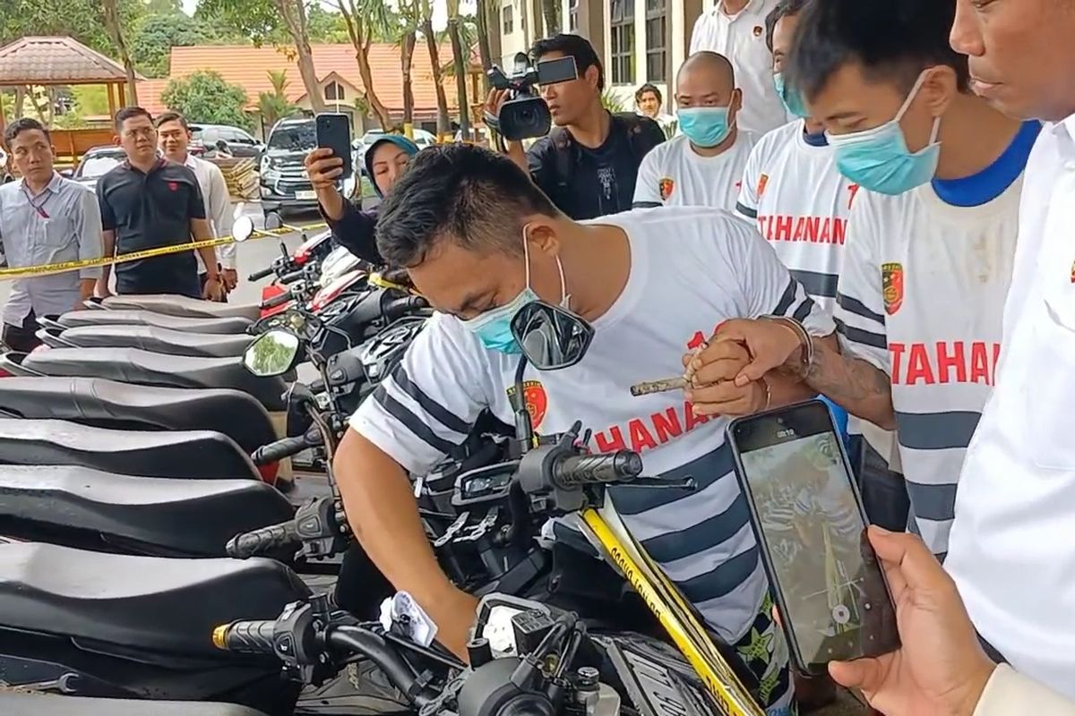 Komplotan Pencuri Motor Matik di Batam Ditangkap, Pelaku Nyamar Jadi Ojol