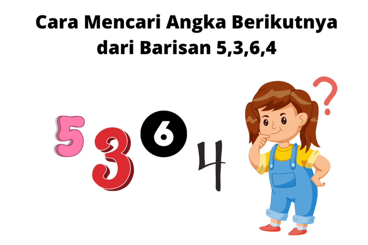 Cara Mencari Angka Berikutnya dari Barisan 5,3,6,4