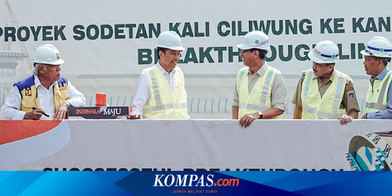 WIKA dan Jakon Sukses Terobos Terowongan Sodetan Ciliwung ke KBT