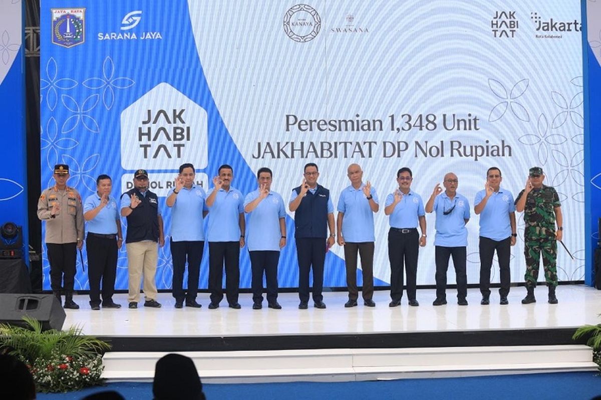 Anies Baswedan Resmikan 1.348 Unit Jak Habitat Hunian DP Nol Rupiah