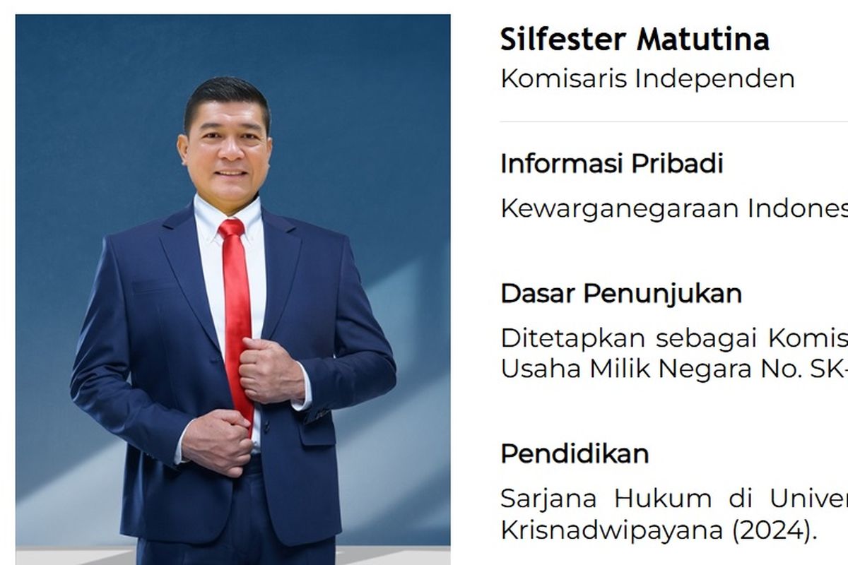 Silfester Matutina Komisaris Apa?