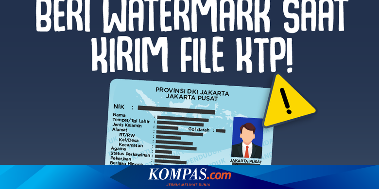 INFOGRAFIK: Beri Watermark Saat Kirim File KTP!