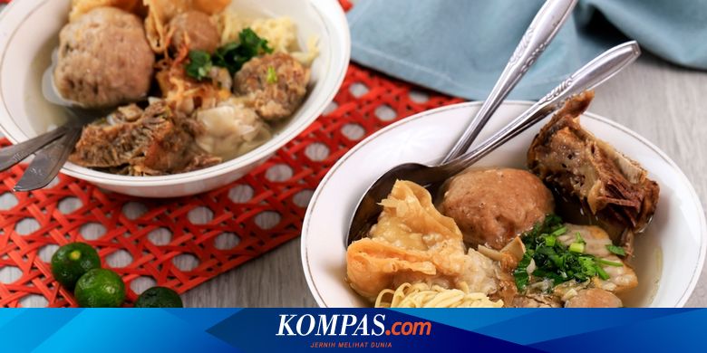 Resep Bakso Komplet dengan 2 Jenis Daging
