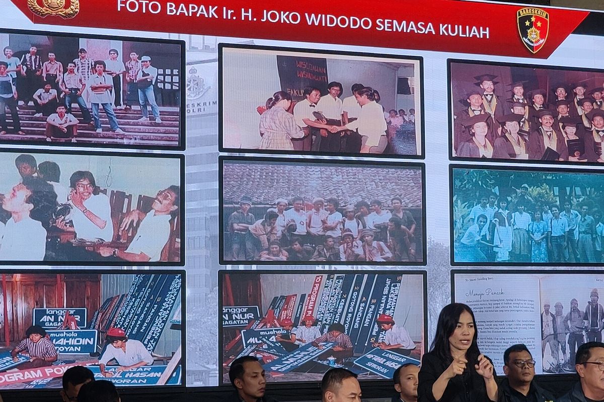 Bareskrim Tampilkan Foto Jokowi Semasa Kuliah di UGM, Ada Pose ala Cover Boy dan Kegiatan Mapala