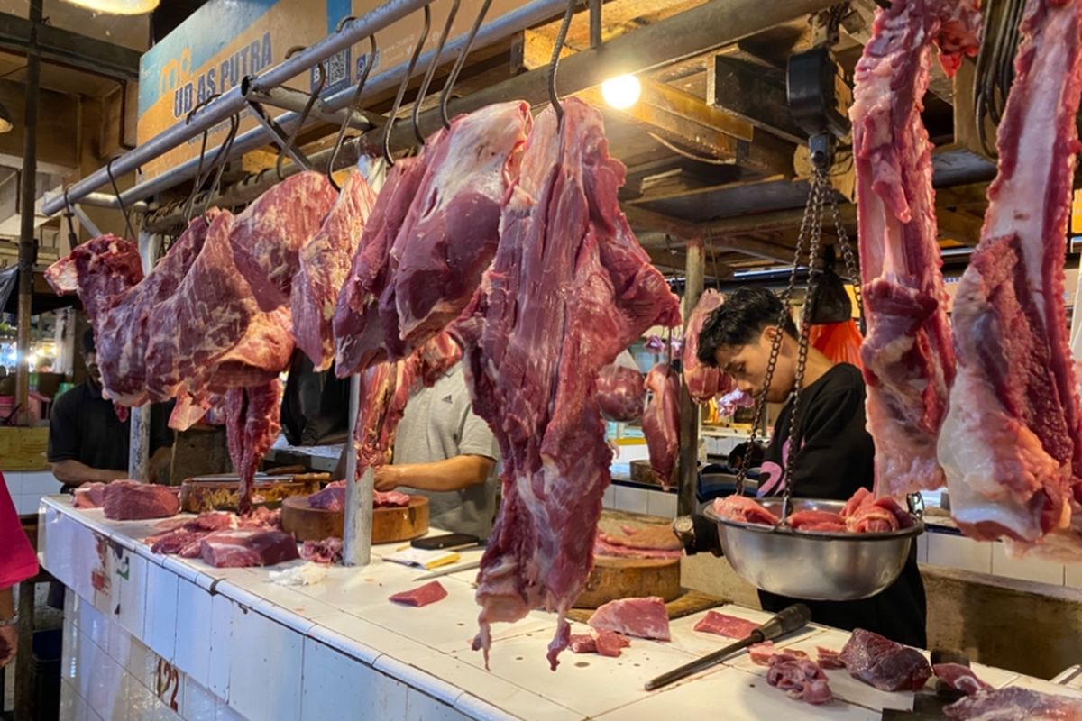 Harga Daging Sapi di Pasar Pal Depok Melonjak, Diperkirakan Bakal Tembus Rp 160.000 Per Kg