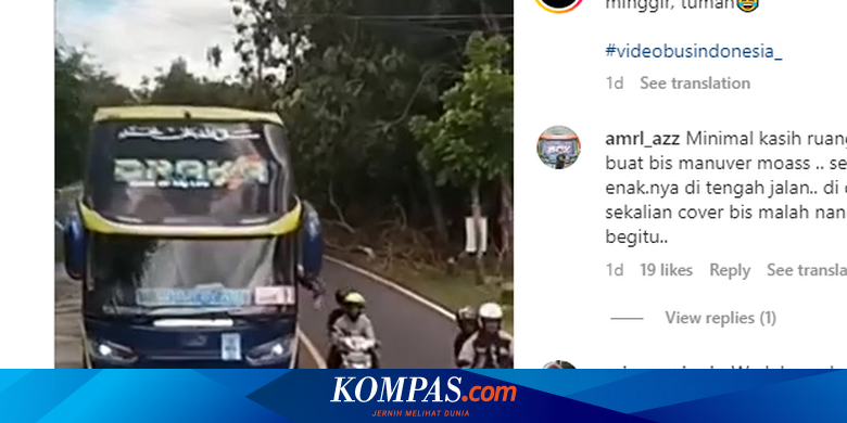 Dianggap Halangi Jalan Bus, Kepala Pengendara Motor Ini Dipukul Kenek