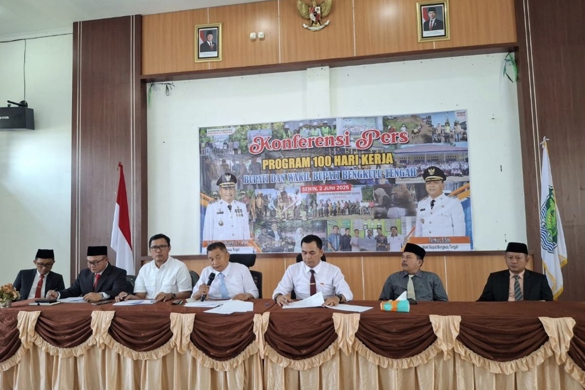 100 Hari Kerja Bupati Bengkulu Tengah, Belanja Rp 67,9 M untuk Infrastruktur dan Pendidikan