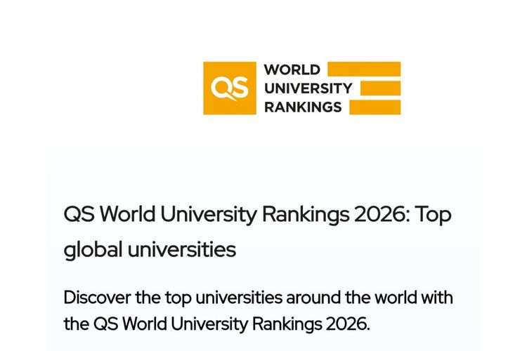 Foto : 26 Kampus Terbaik Indonesia Versi QS WUR 2026, UI, UGM Unggul