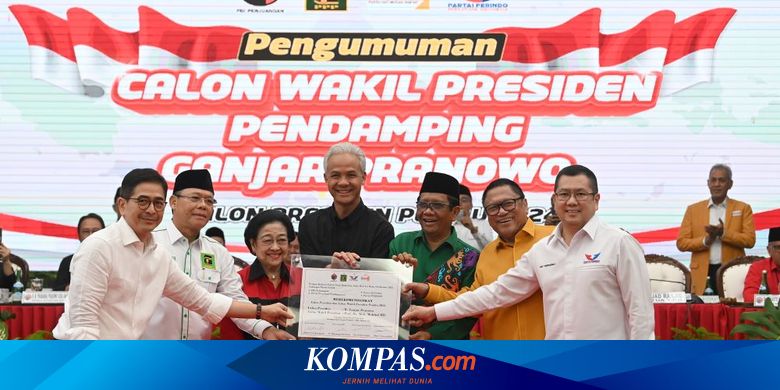 Pidato Lengkap Megawati Umumkan Mahfud MD sebagai Cawapres Ganjar Pranowo