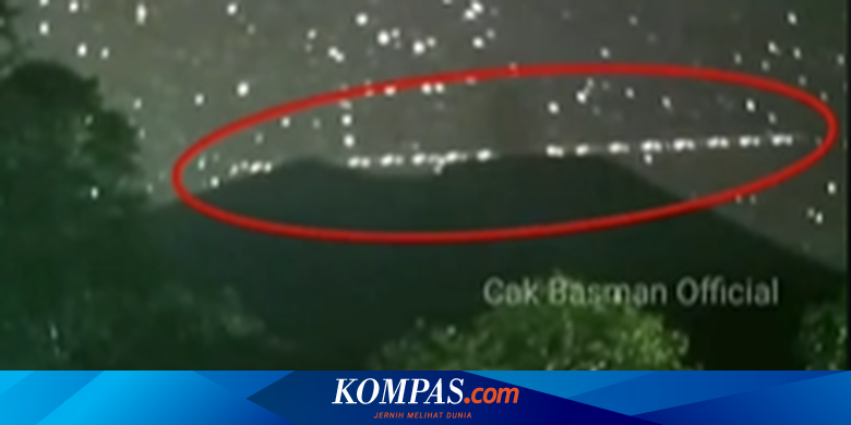 Ramai soal Bintang Berjajar Melintas di Langit Gunung Semeru, Ini Kata BRIN
