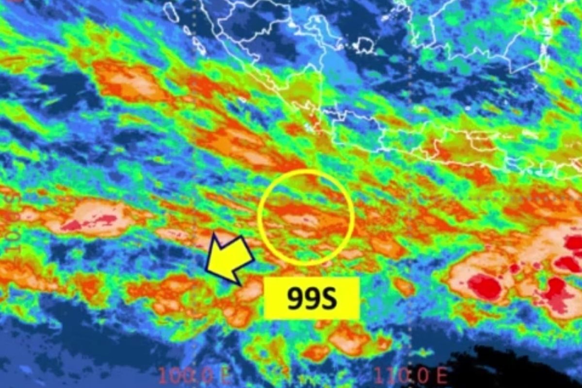 BMKG Deteksi Bibit Siklon 99S, Berpotensi Hujan Lebat dan Gelombang Tinggi