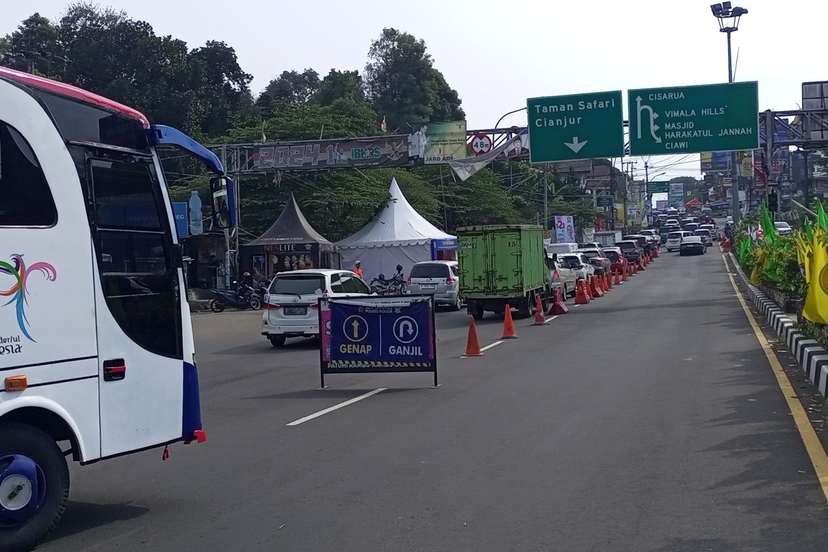 Pagi Ini Ganjil Genap Puncak Bogor Berlaku Lagi, Pelanggar Diputar Balik