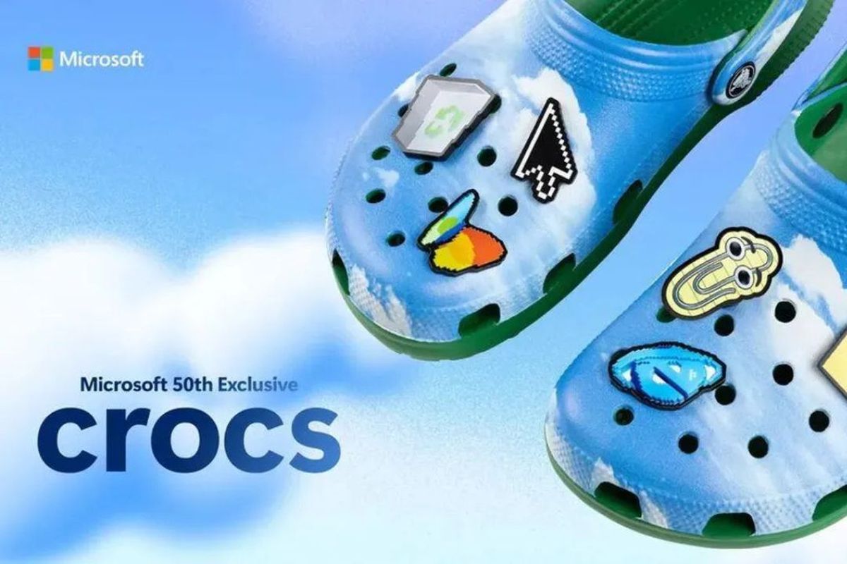 Microsoft Jual Sandal Crocs Bertema Windows XP, Harganya Rp 1 Jutaan
