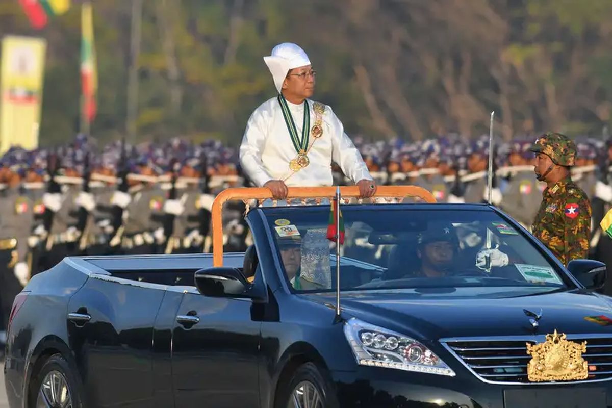 Pemimpin Junta Min Aung Hlaing Resmi Jadi Presiden Myanmar, Perkuat ...
