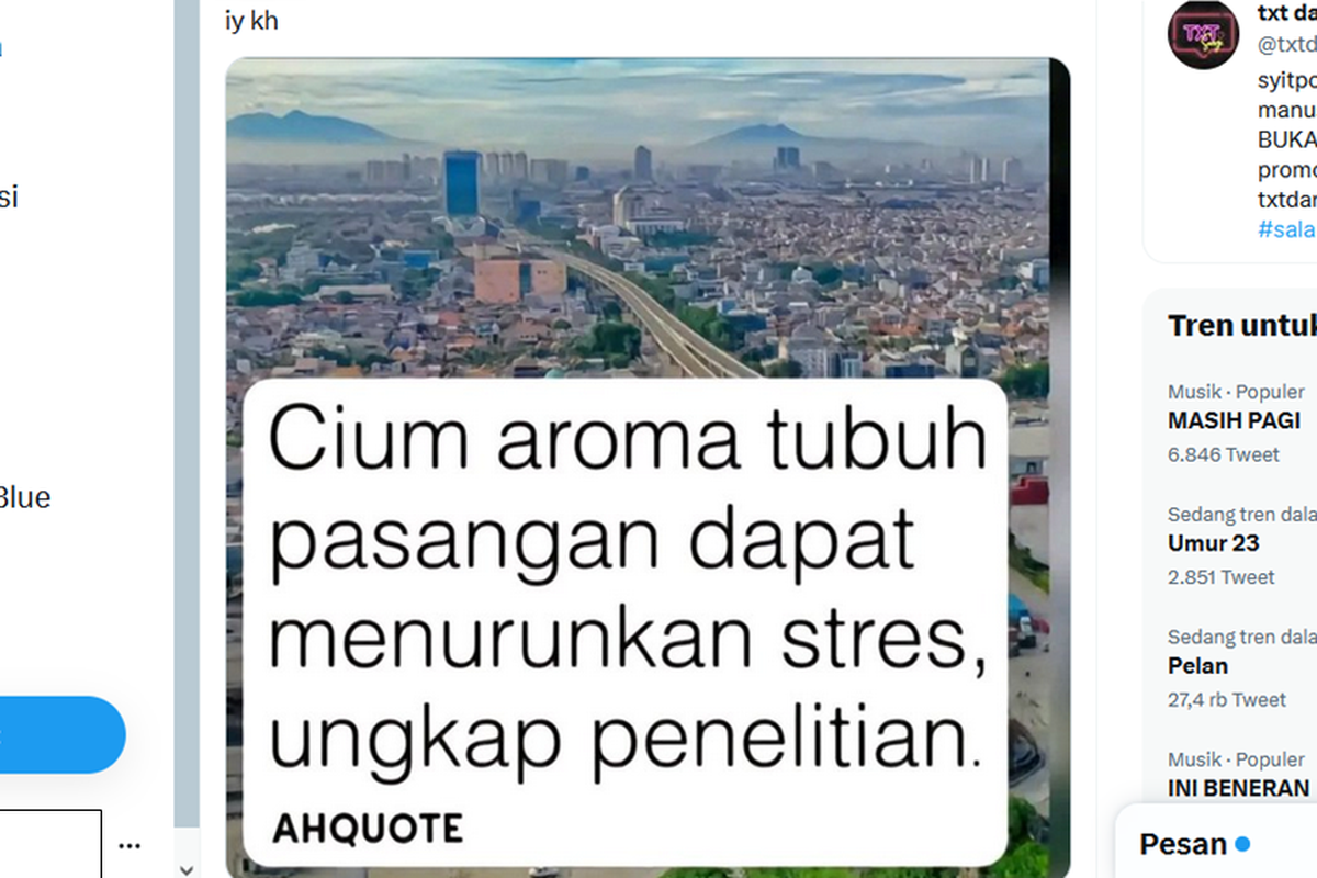 Benarkah Mencium Aroma Tubuh Pasangan Bisa Menurunkan Stres?