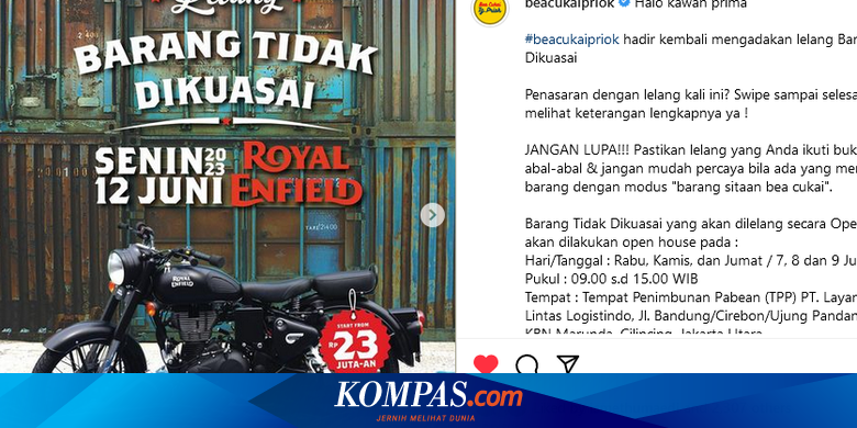 Lelang Puluhan Moge Royal Enfield Classic, Mulai Rp 20 Jutaan